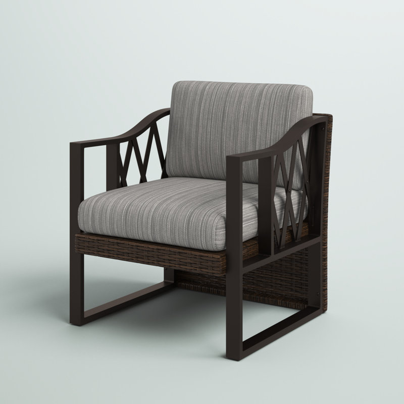 Steelside™ Moby Patio Chair with Cushions & Reviews | Wayfair