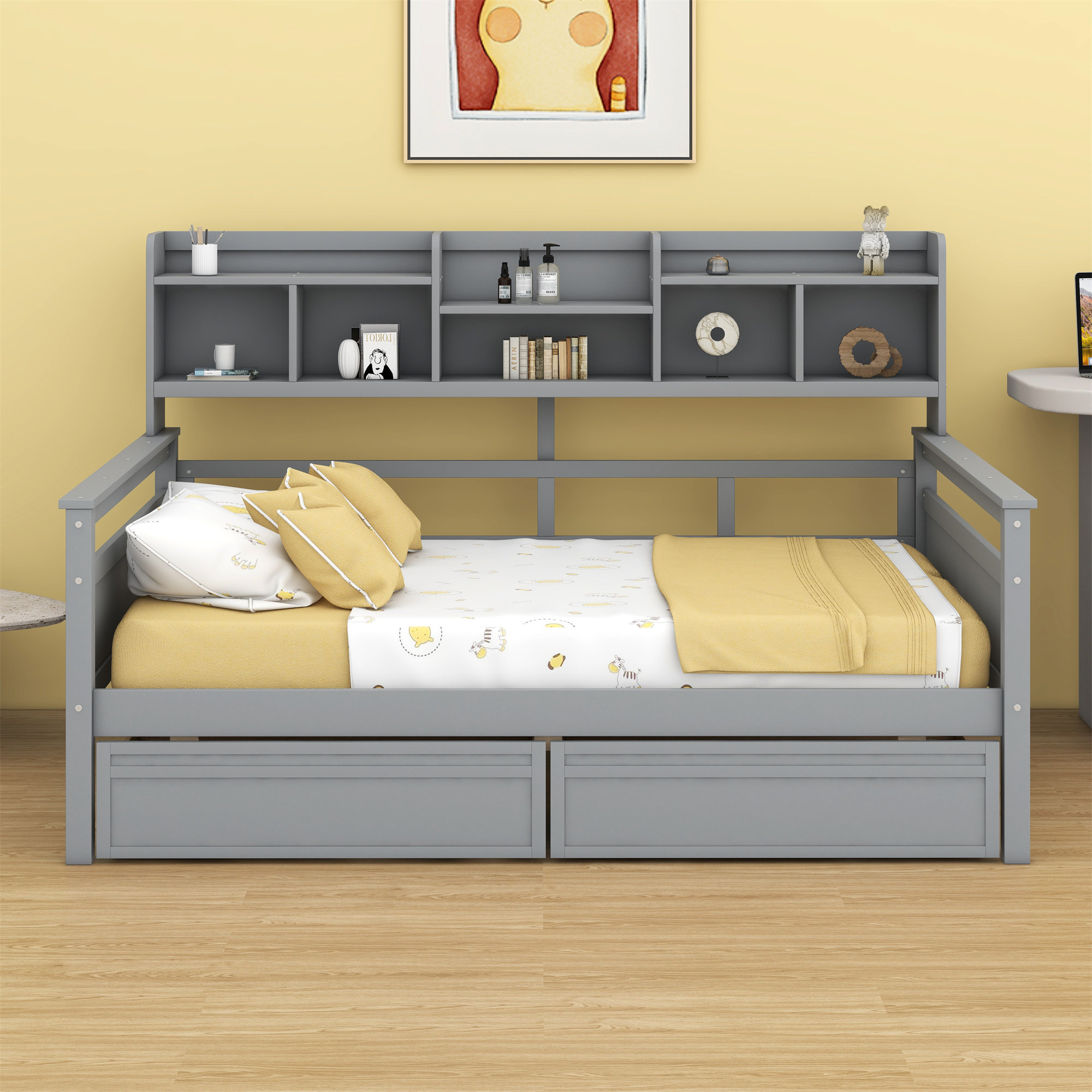 Lark Manor™ Daybed With Bedside Shelf And Two Drawers | Wayfair