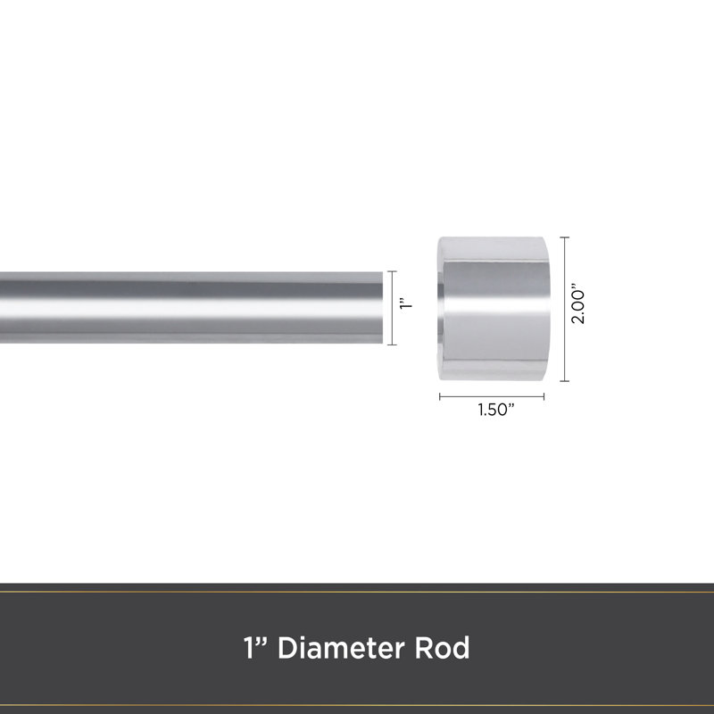 Kenney Adjustable Straight Fixed Shower Curtain Rod & Reviews | Wayfair