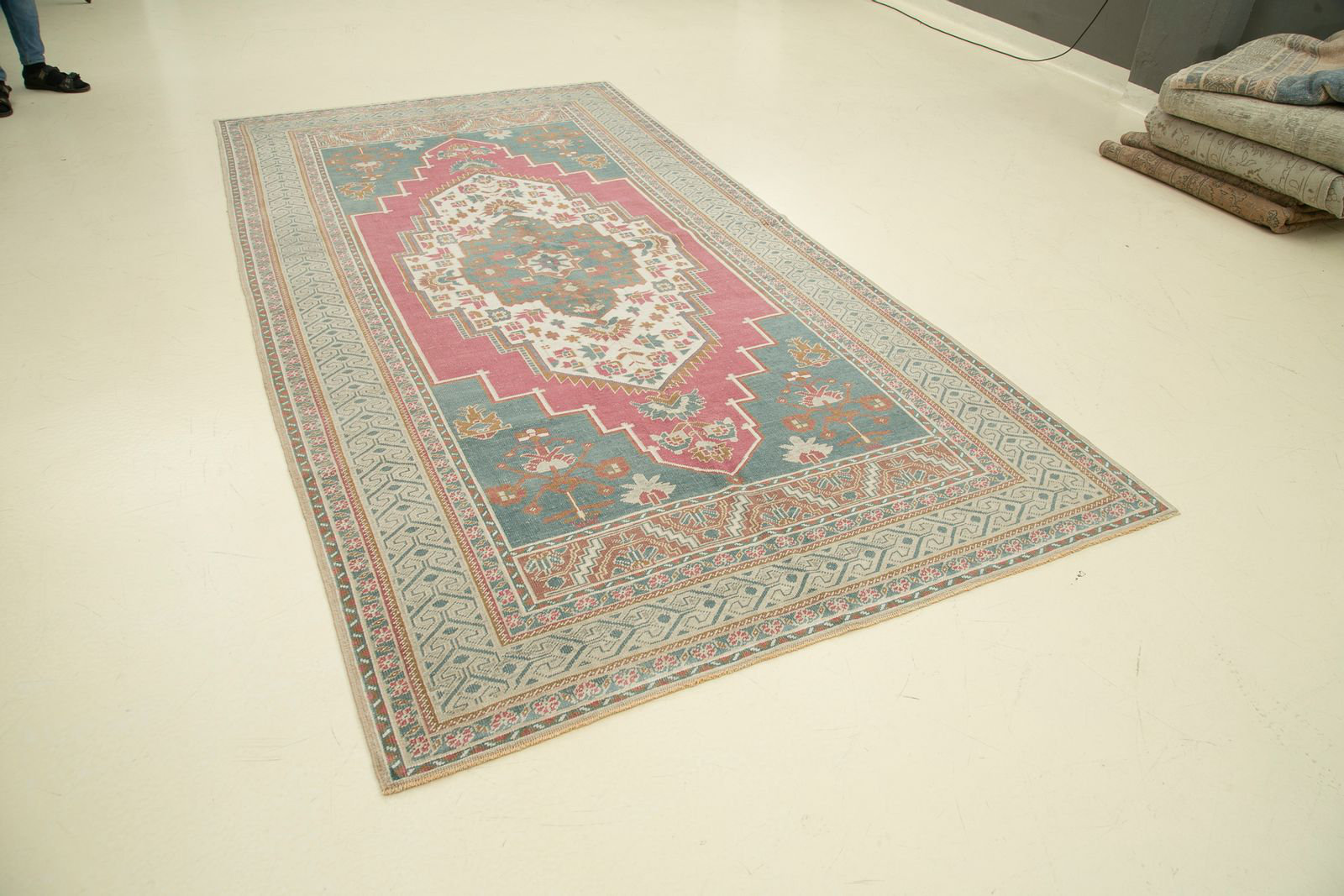 Bungalow Rose 6X11 Vintage Anatolian Handmade Dowry Distressed Turkish ...