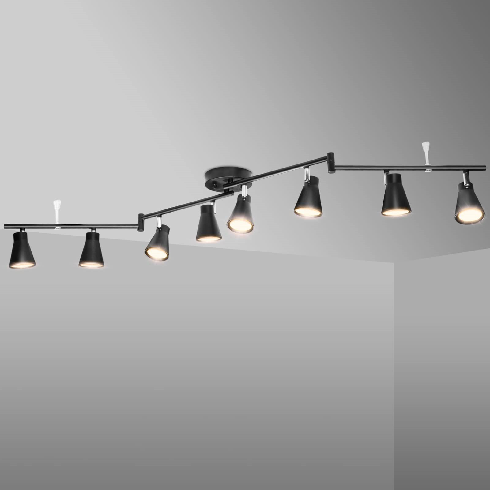 OLHAV Track Lighting Fixture, Foldable Ceiling Spot Light with ...