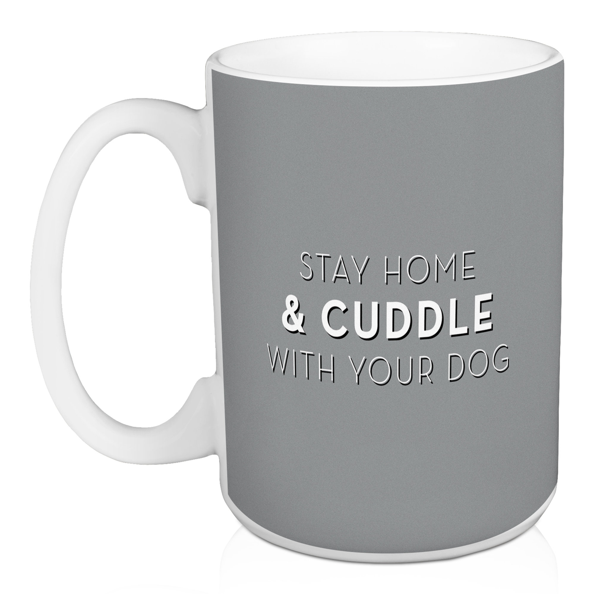 Latitude Run® Stay Home and Cuddle Coffee Mug | Wayfair