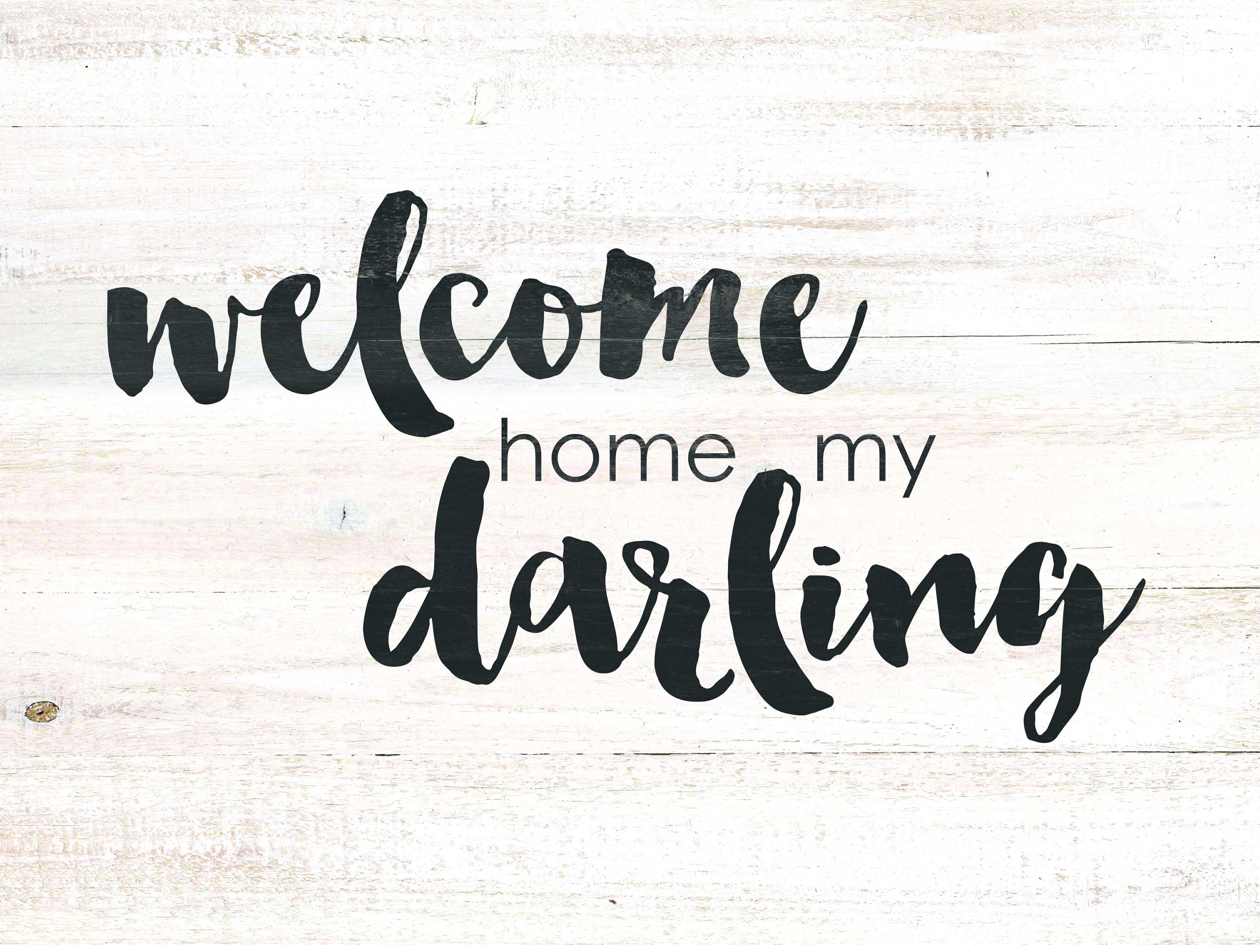 Trinx Welcome Home Darling - Wrapped Canvas Print | Wayfair