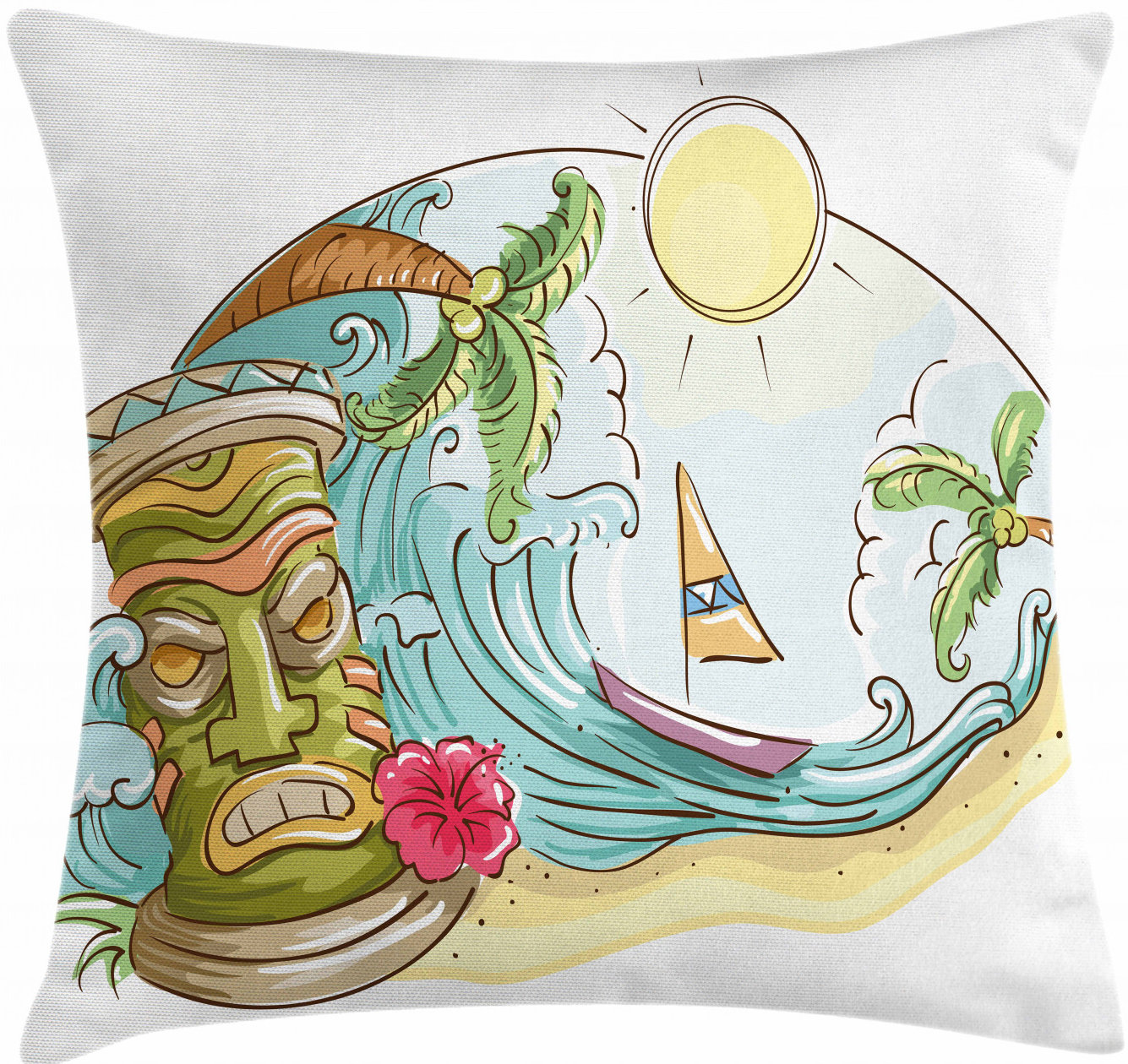 Ambesonne Indoor / Outdoor 40" Throw Pillow Cover | Wayfair