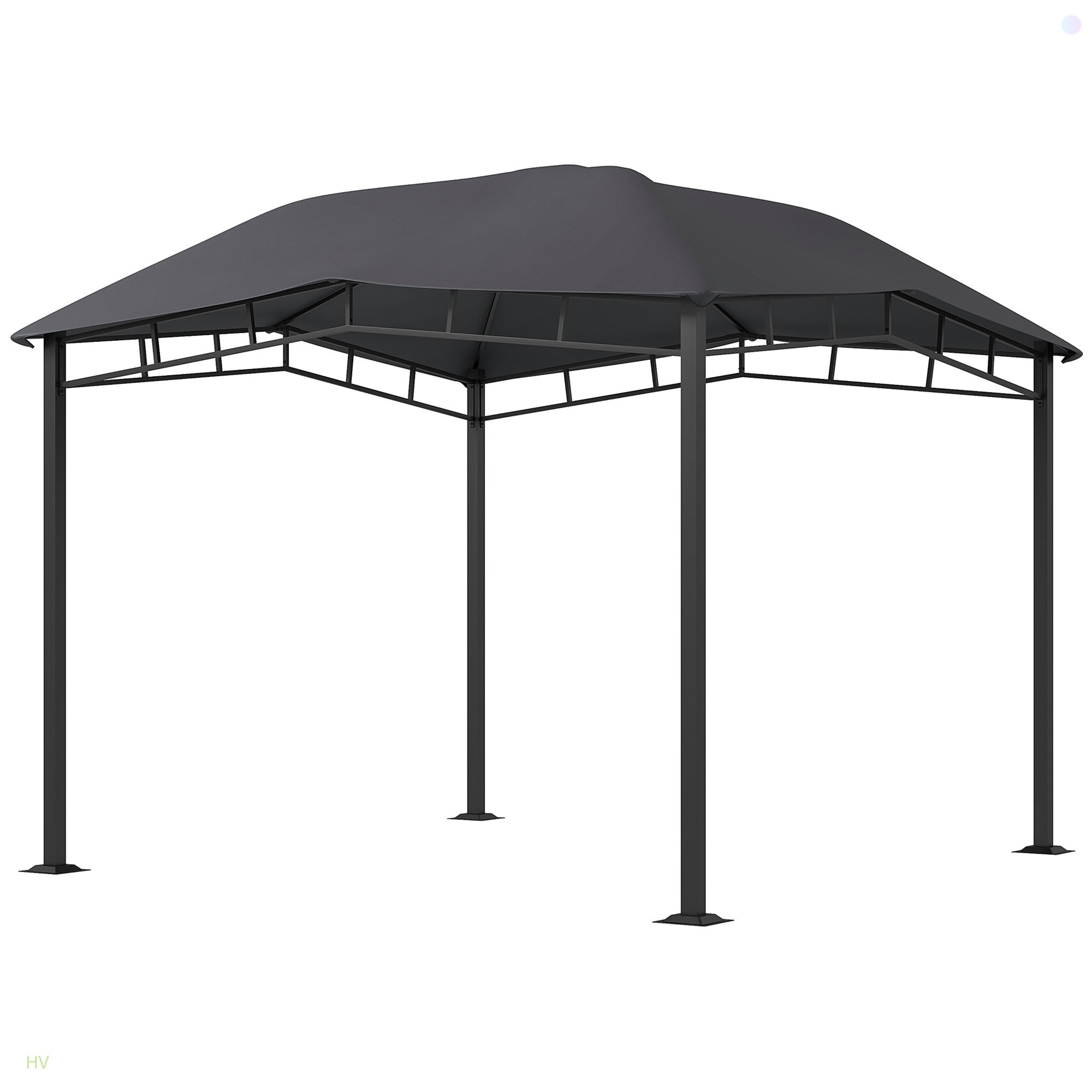 HomeViewto Soft Top Patio Gazebo Outdoor Canopy With Unique Geometric ...