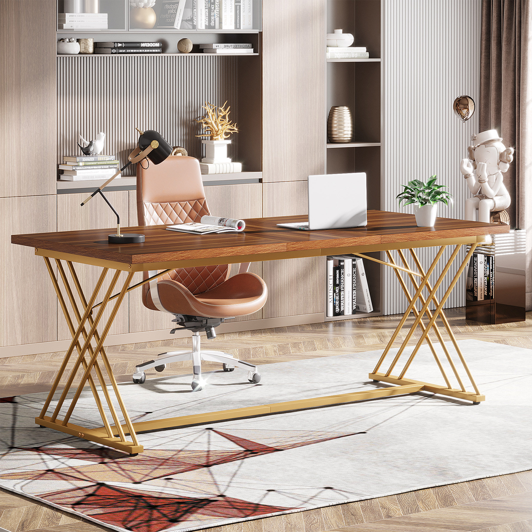 Mercer41 63" W Executive Desk & Reviews - Wayfair Canada