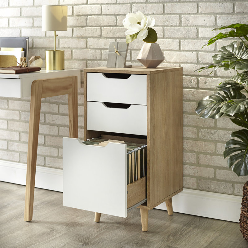 Corrigan Studio® Steverson 3-Drawer Vertical Filing Cabinet & Reviews ...