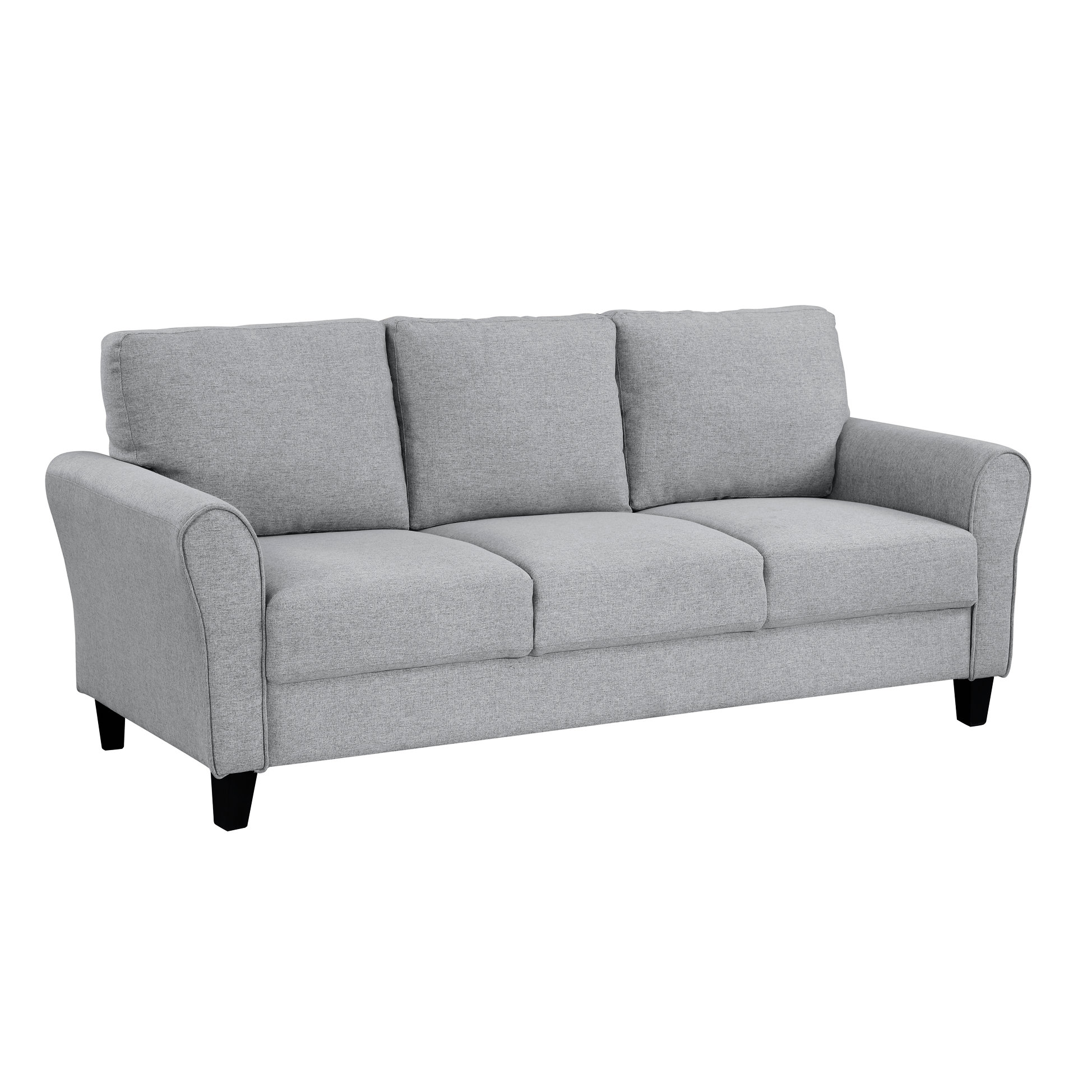 Latitude Run® Dark Gray Textured Upholstered With Foam Padding And ...