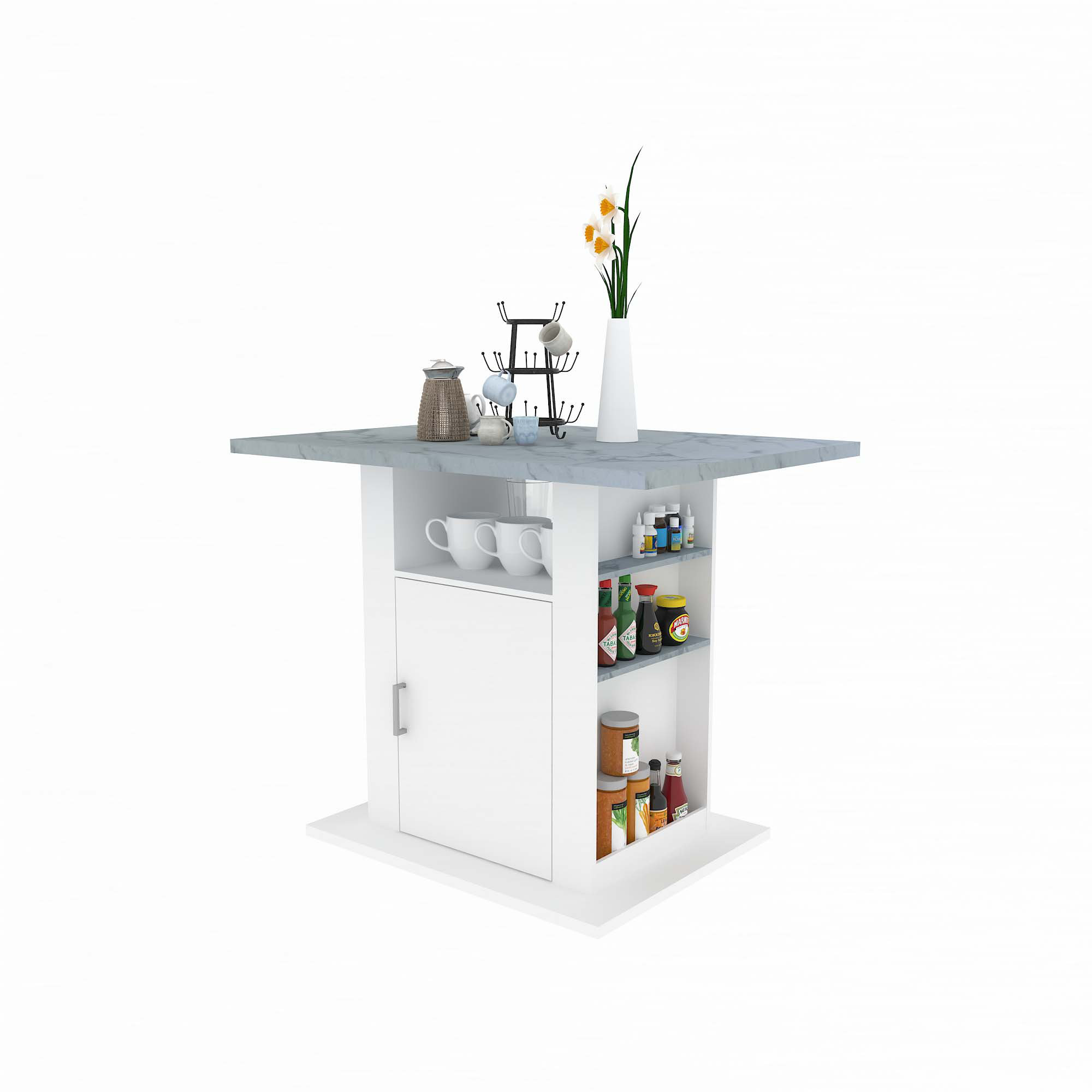 Wrought Studio™ Dining Table With Storage | Wayfair