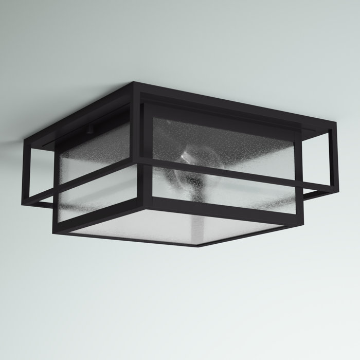 Mercury Row® Stumbaugh Espresso Bronze 2 -Bulb Outdoor Flush Mount ...