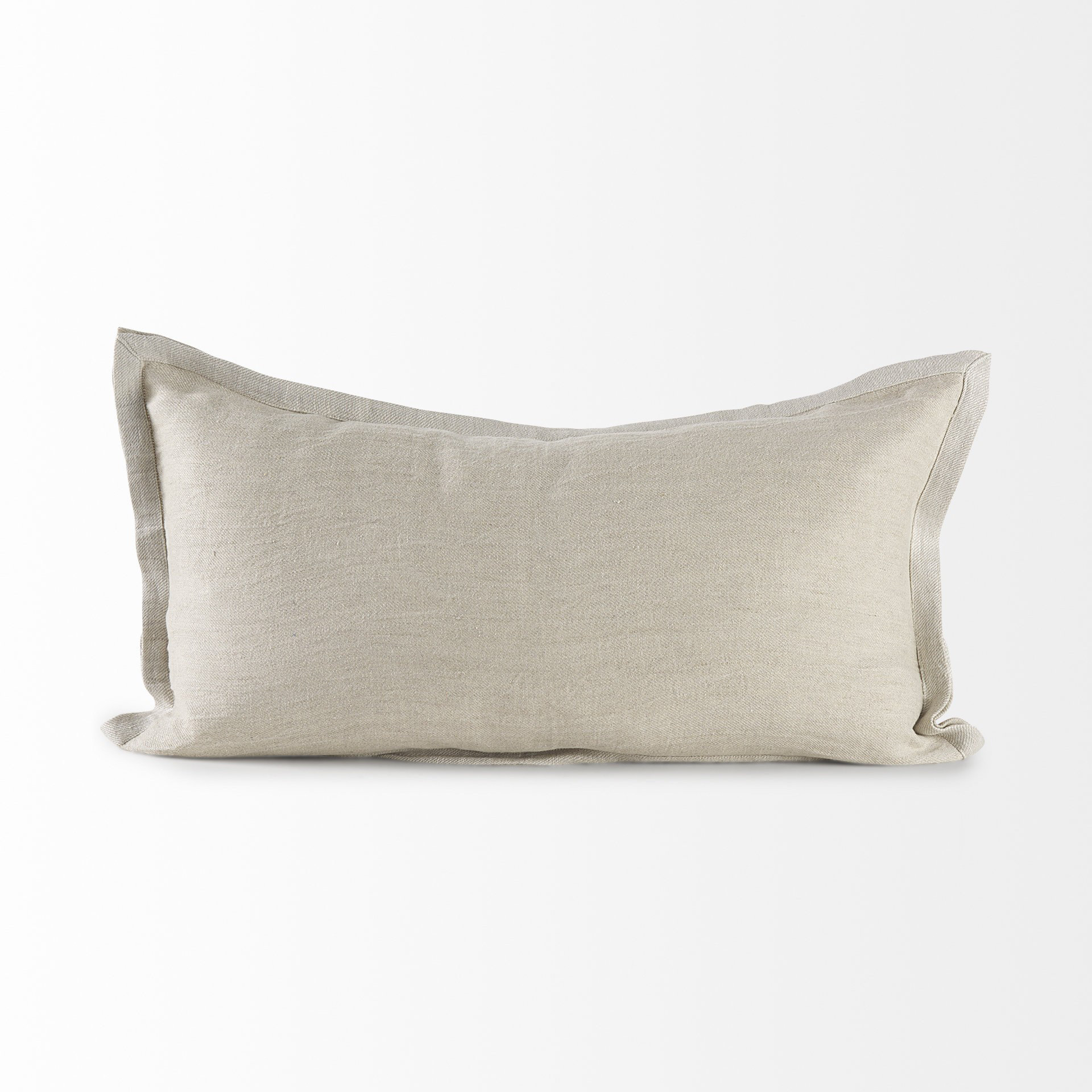 HomeRoots 14" X 26" Beige Linen Throw Pillow Cover | Wayfair