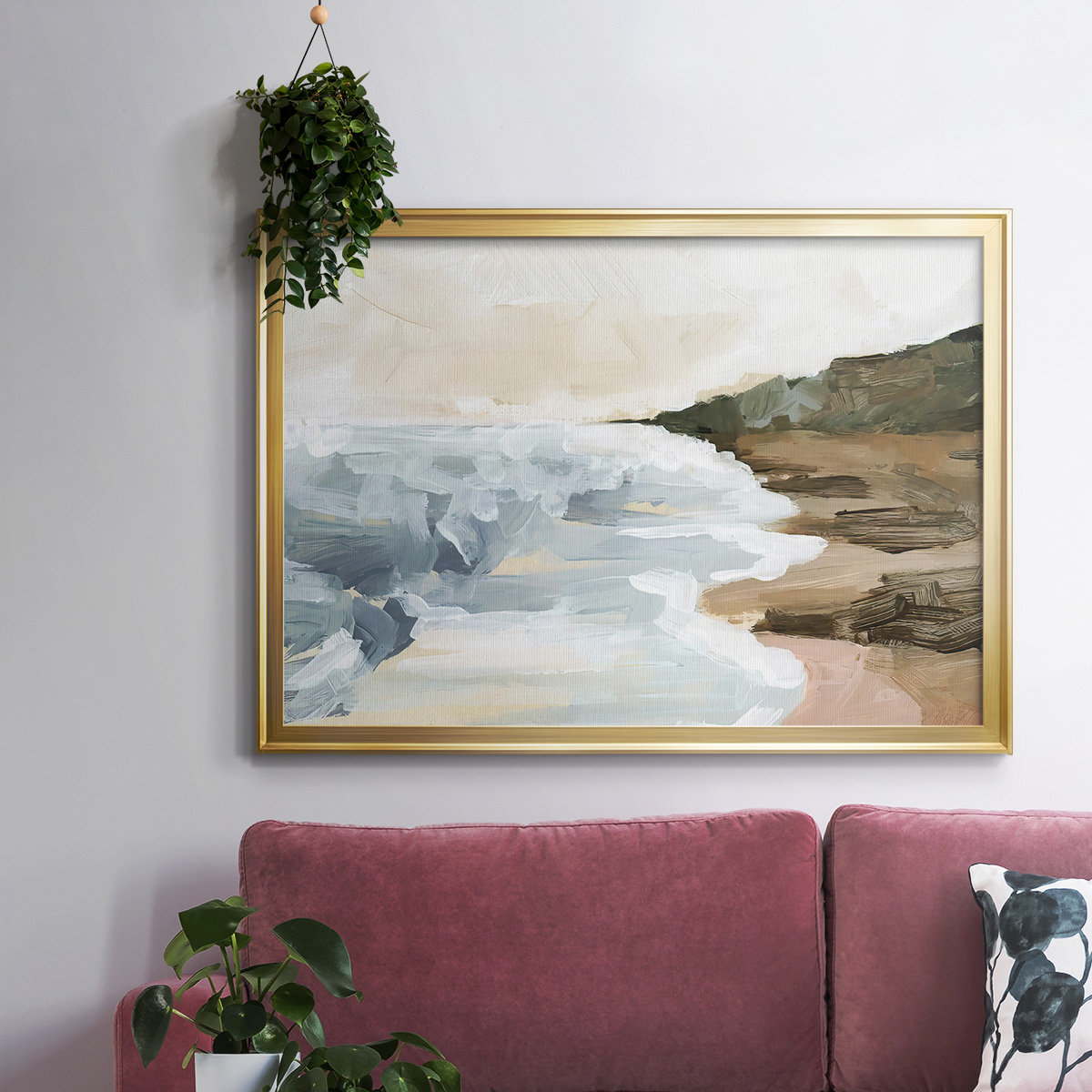 Dovecove Cove Break II Framed On Canvas Print | Wayfair