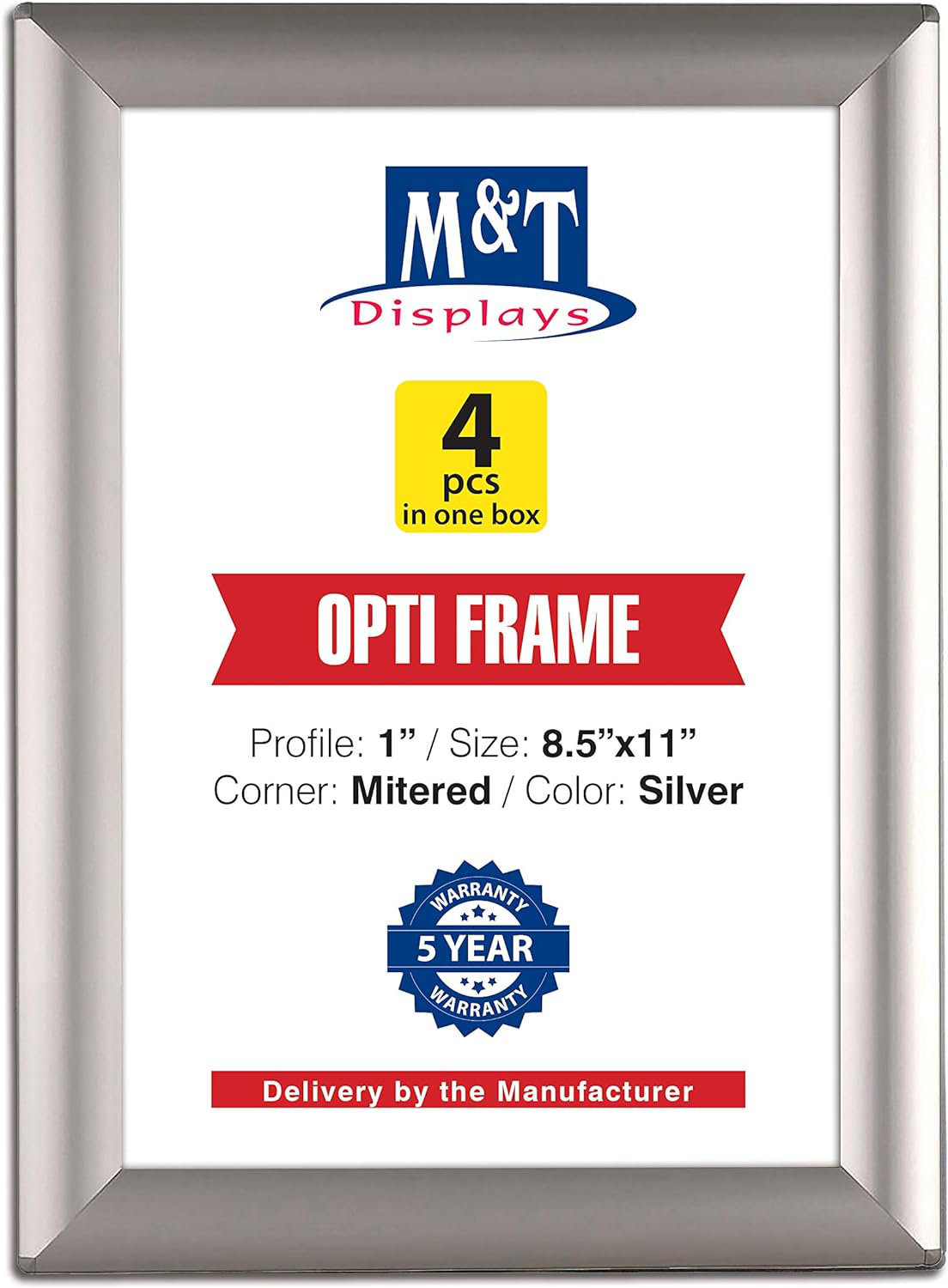MT Displays Opti Snap Aluminum Profile Anti Glare Cover Poster | Wayfair