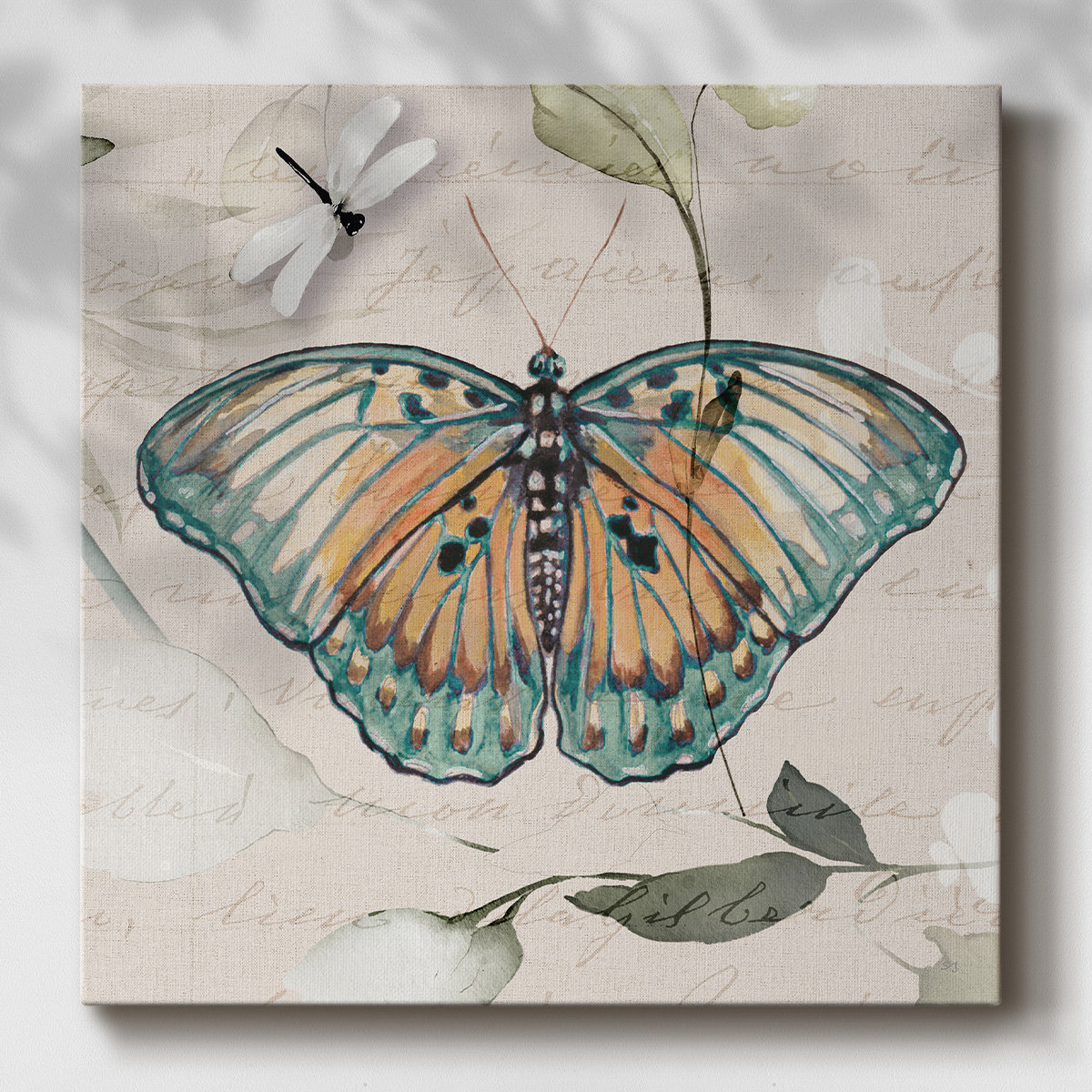 August Grove® Papillion I - Wrapped Canvas Graphic Art | Wayfair