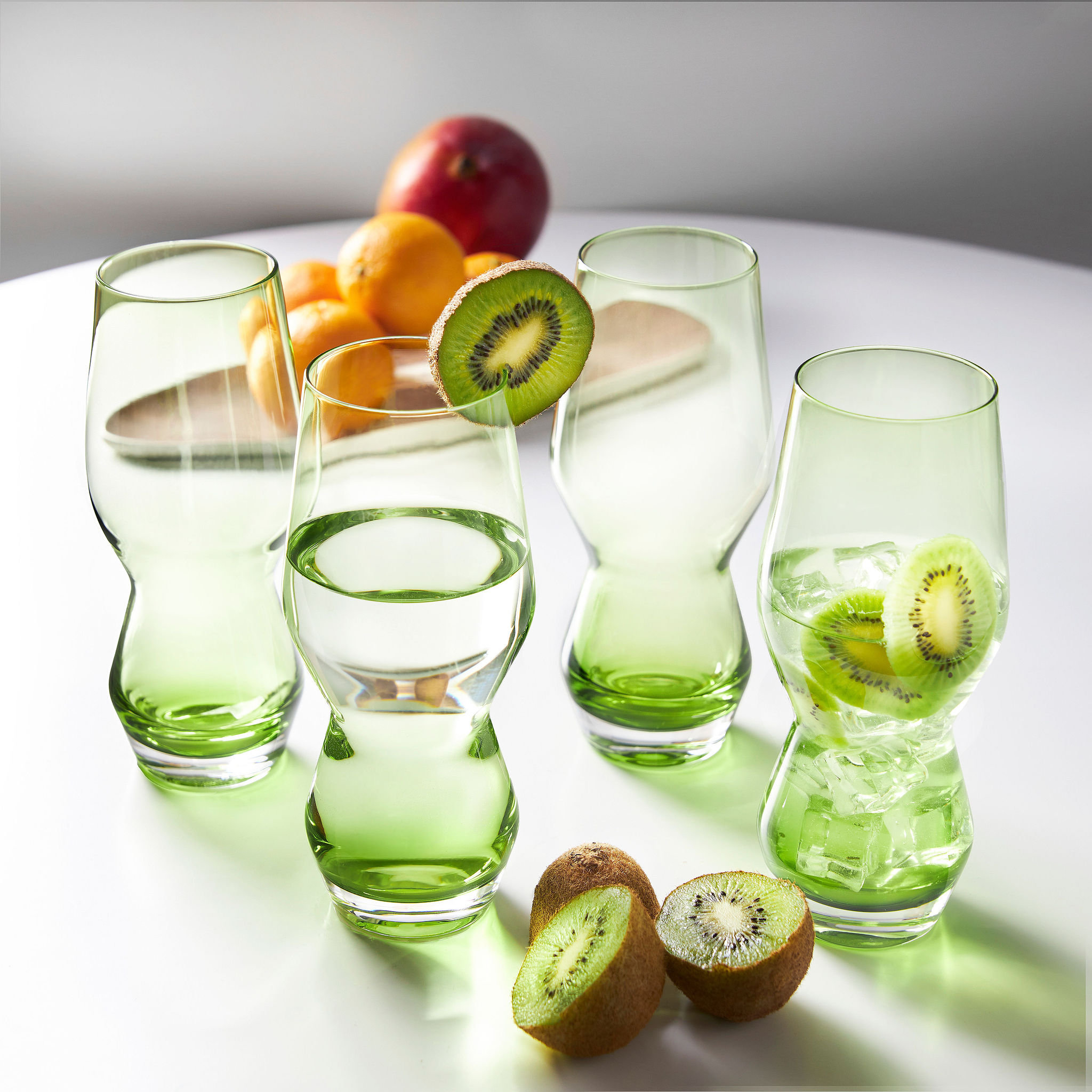 Mercer41 Tamaran 4 - Piece 14oz. Lead Free Crystal Pilsner Glass ...