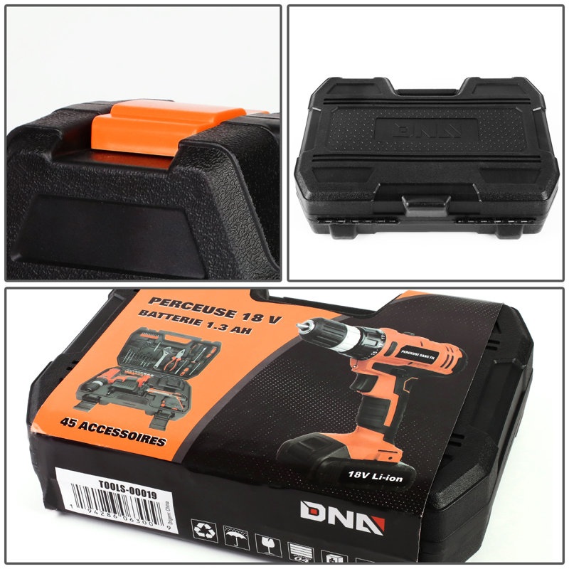 DNA Motoring 11" Portable Household Hand Tool Box & Reviews | Wayfair