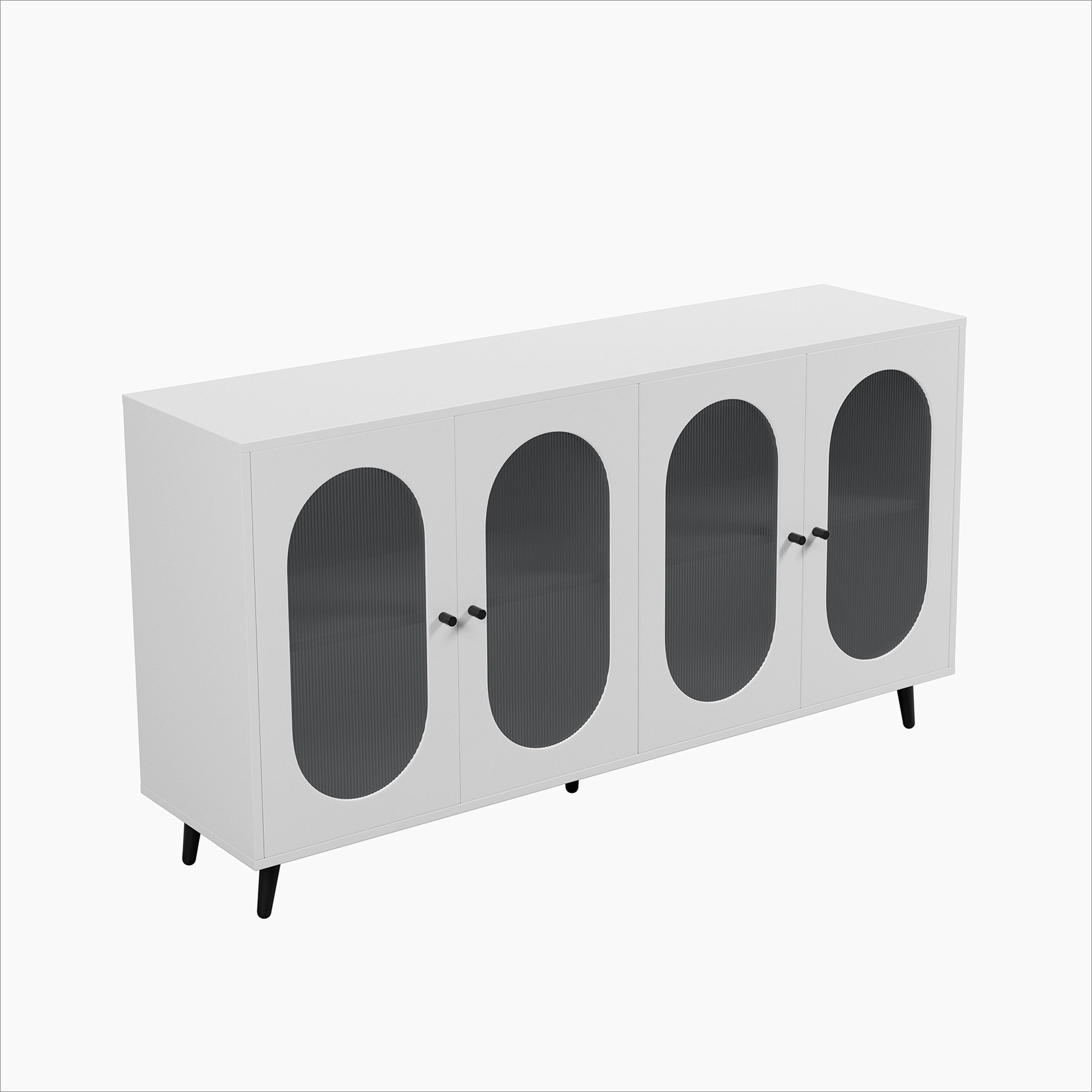 Mercer41 Modern Accent Sideboard Cabinet with Acrylic Doors ...