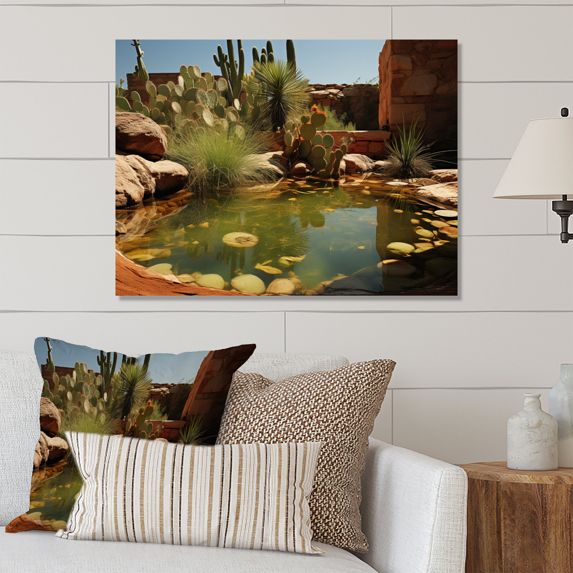 Union Rustic Desert Oasis II - Landscapes Metal Wall Decor | Wayfair