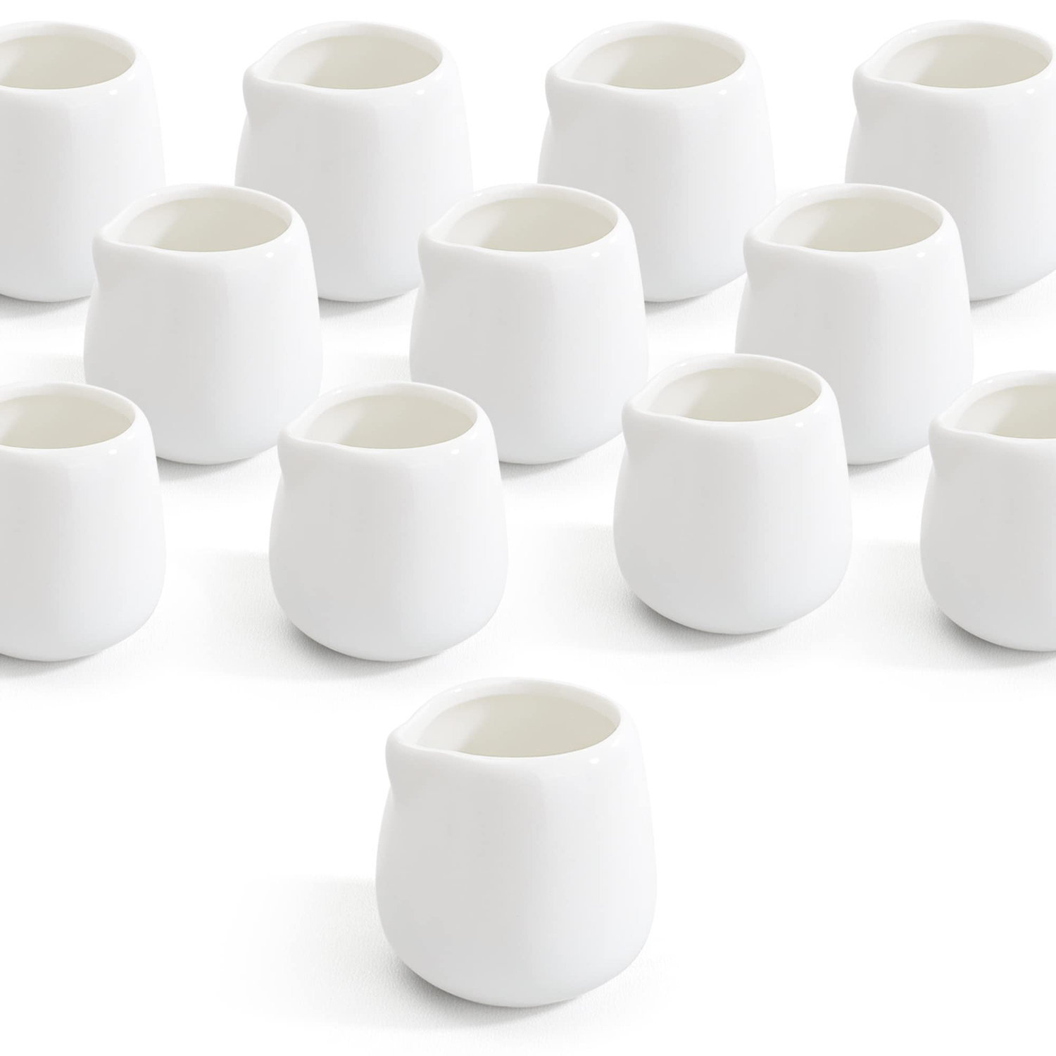 Latitude Run® 12Pack 3 Oz Mini Cream Pitcher, Mini Ceramic Cream ...