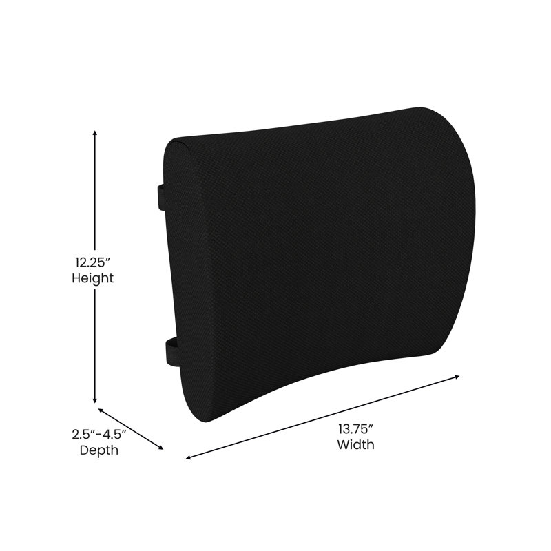 Flash Furniture Pillion Mobile Adjustable Lumbar Support Pillow for ...
