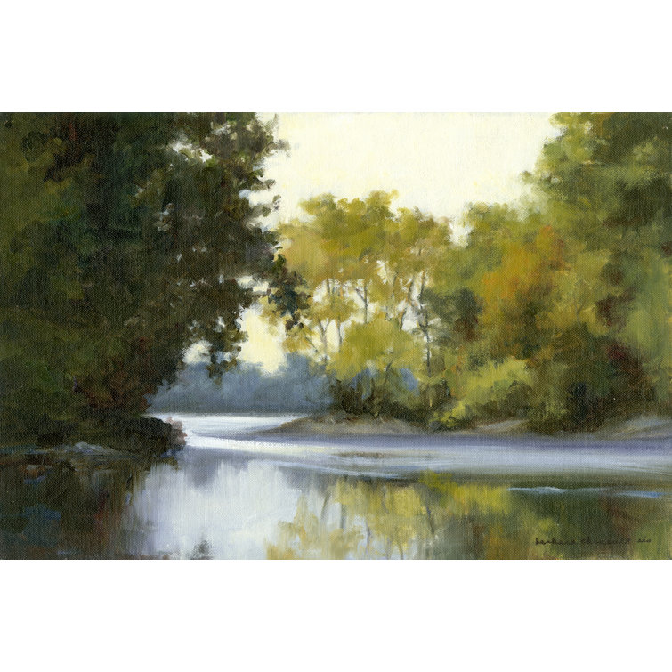 Loon Peak® " River Reflections " Painting Print on Canvas | Wayfair