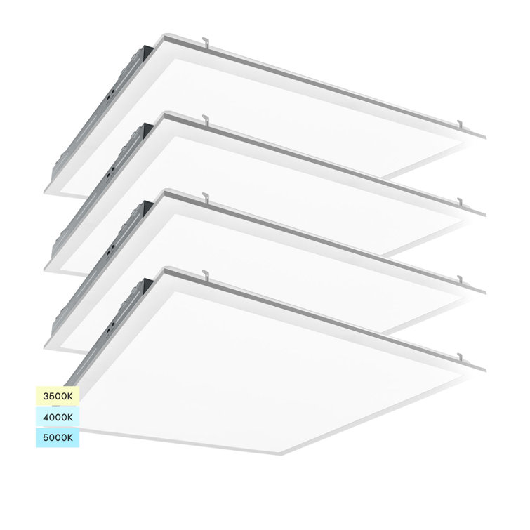 Luxrite Dimmable Square Flat Panel Ceiling Light | Wayfair