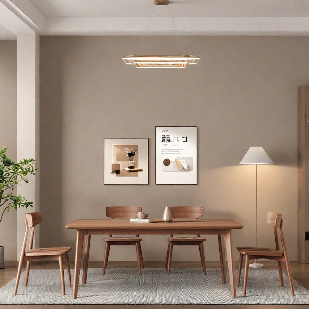 Corrigan Studio® Rectangular dining table set made of ash wood | Wayfair