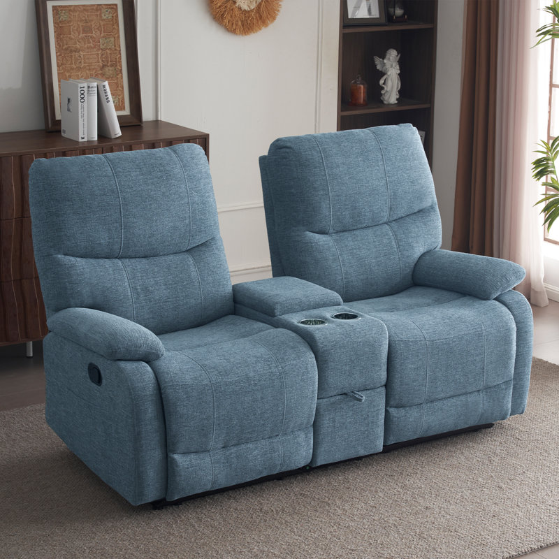 Latitude Run® Loveseat Recliner Sofa-manual Reclining Loveseat With ...