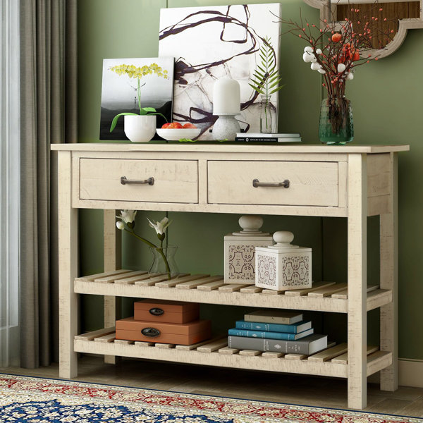 Highland Dunes Hodgin 45" Solid Wood Console Table & Reviews - Wayfair ...