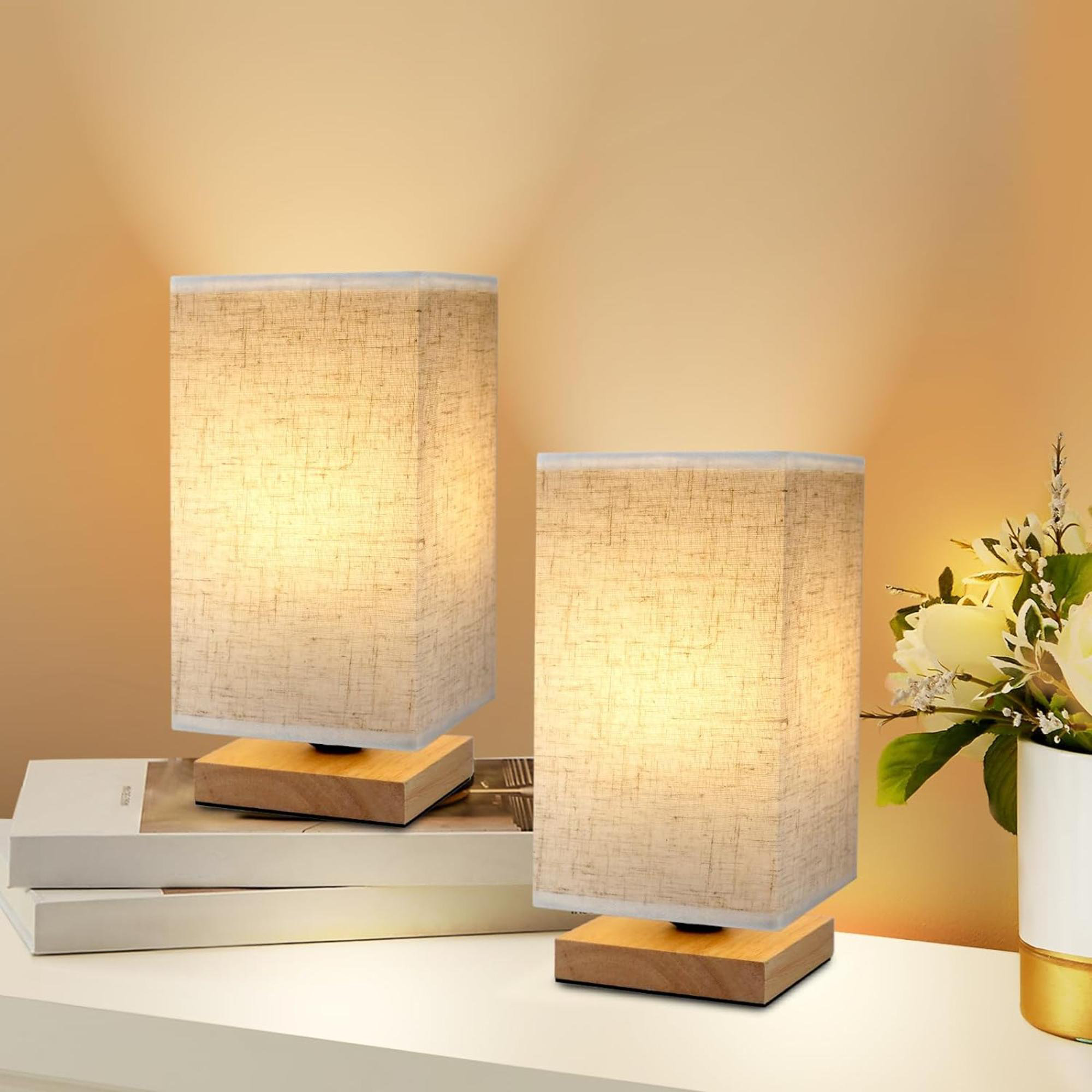 Ebern Designs Table Lamp For Bedroom - Small Beside Lamps For Night ...