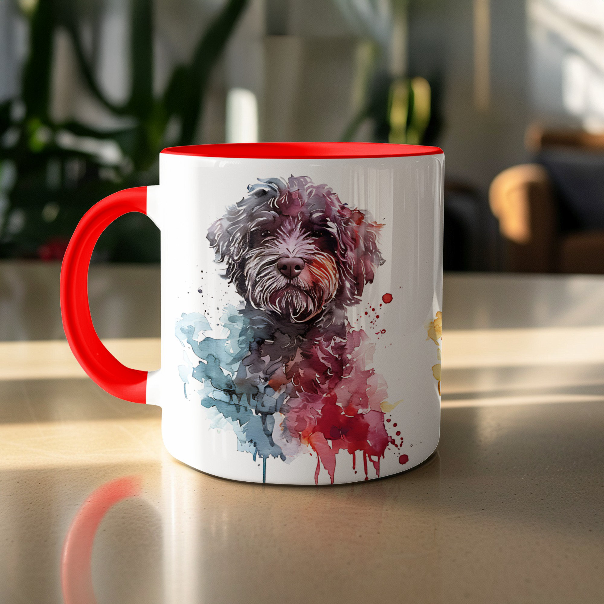 East Urban Home Set of 2 – Three Samoyed Dogs Watercolor Design 11oz ...