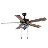 August Grove® Dade 53'' Ceiling Fan with Light Kit & Reviews | Wayfair
