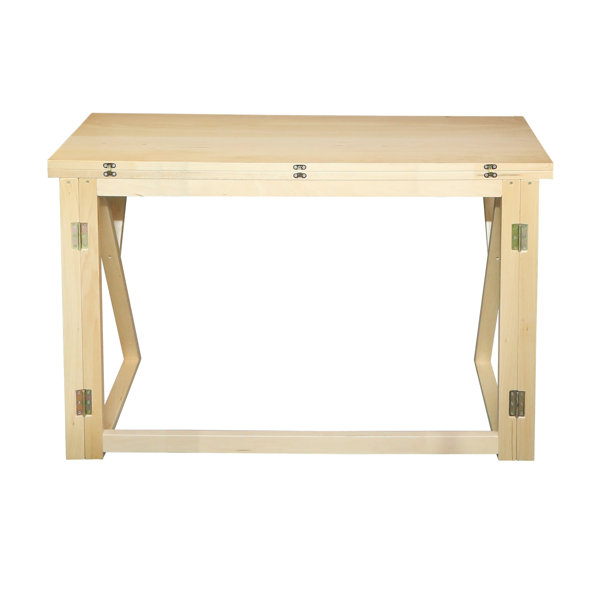 Ebern Designs Aztecs Folding Console To Dining Convertible Table With ...