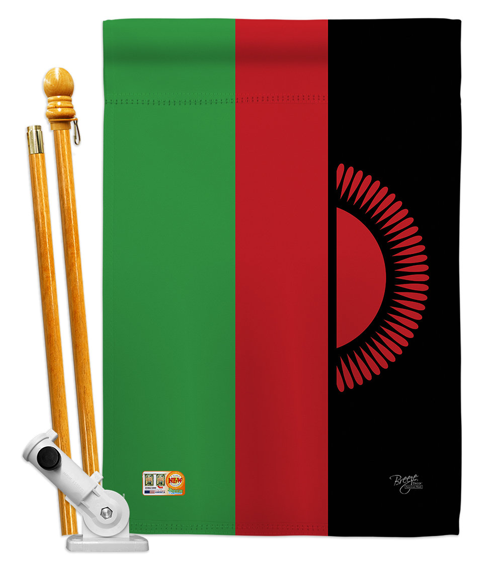 Breeze Decor Drapeau de la nation mondiale et polyester décoratif ...