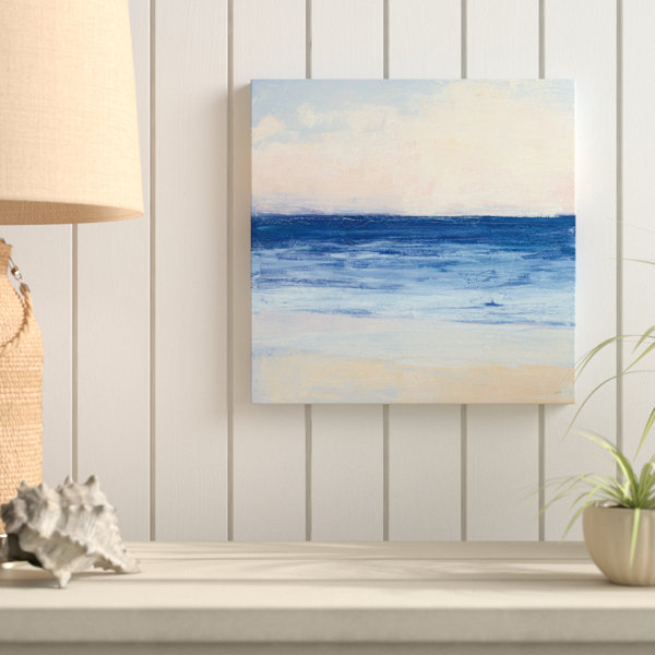 Highland Dunes " True Blue Ocean I " by Julia Purinton - Wayfair Canada