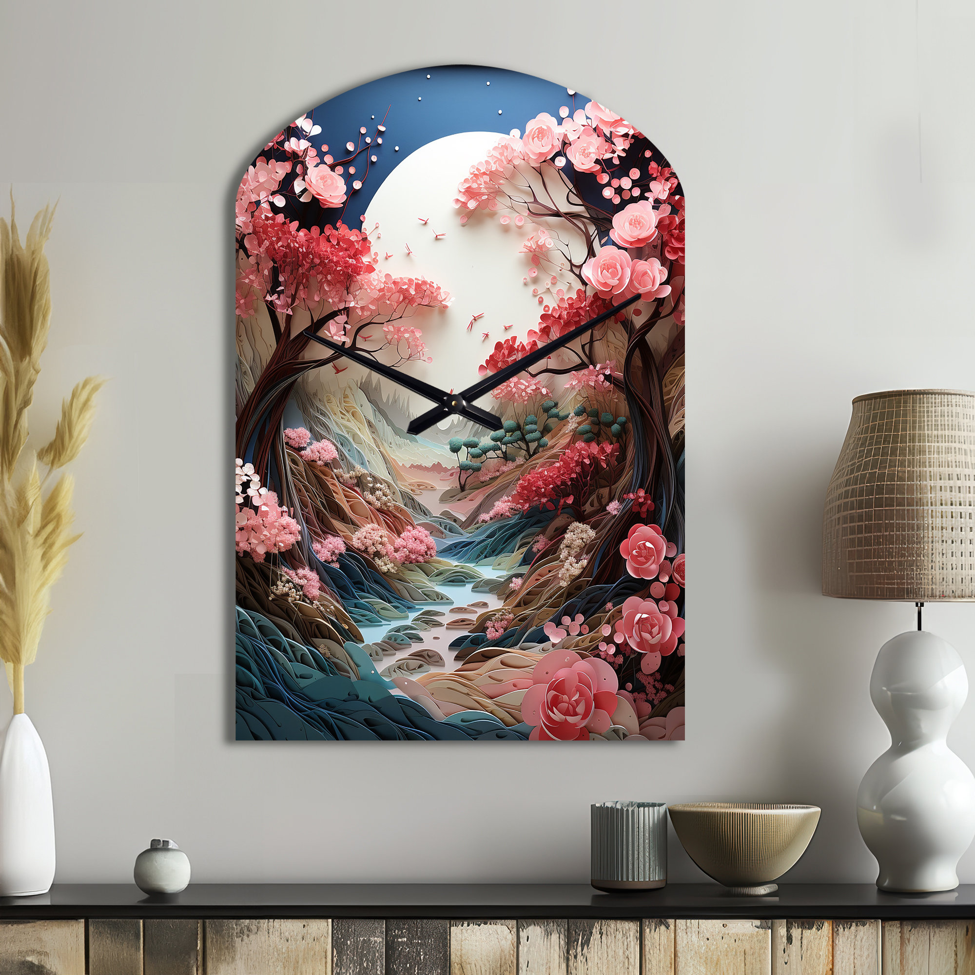 Design Art Asian Art Zen Garden V - Asian Art Asymmetrical Metal Wall ...