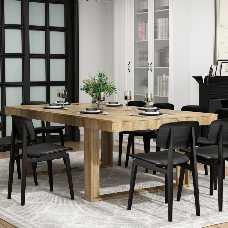 Latitude Run® Rectangular Wood Grain Dining Table & Reviews - Wayfair ...