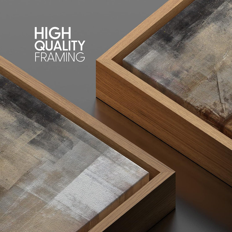 IDEA4WALL Brown Color Blocks Abstract Shapes Minimalism Framed On ...