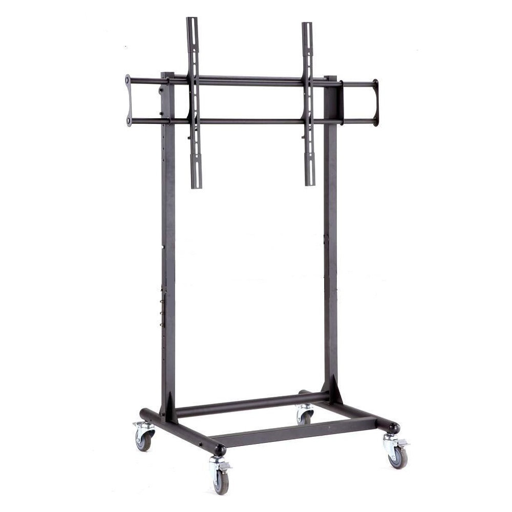 Cotytech Ergonomic Mobile Gray Tilt Floor Stand Mount with Shelving ...