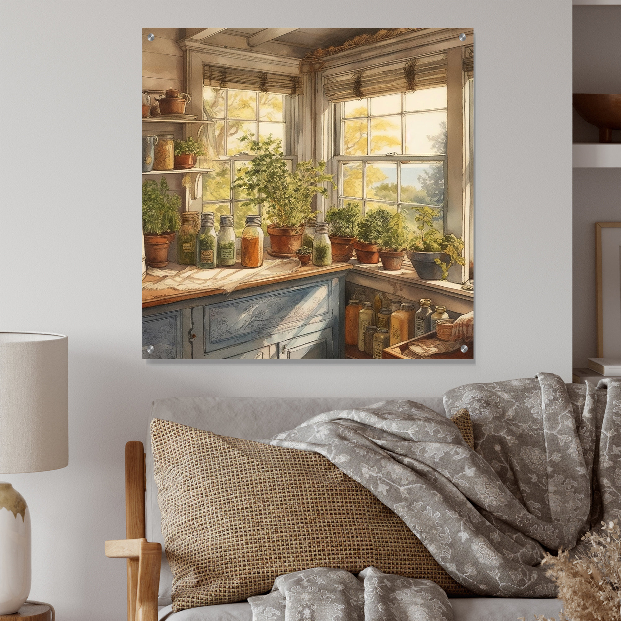August Grove® Old Farmhouse Kitchen I - Kitchen Acrylic Wall Art | Wayfair