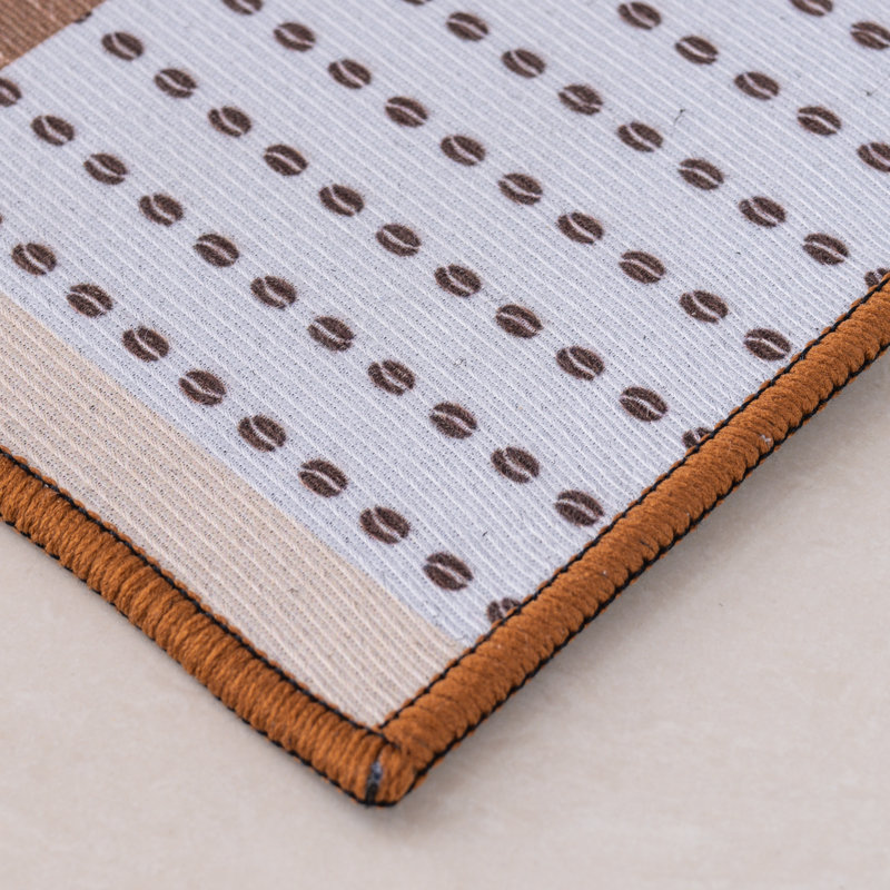 Winston Porter Cucina Latte Kitchen Rug Set | Wayfair