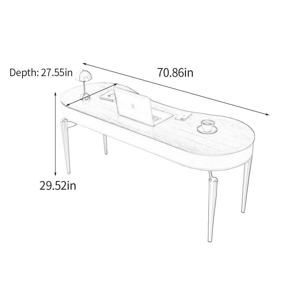 SUPROT Free Form Writing Desk | Wayfair