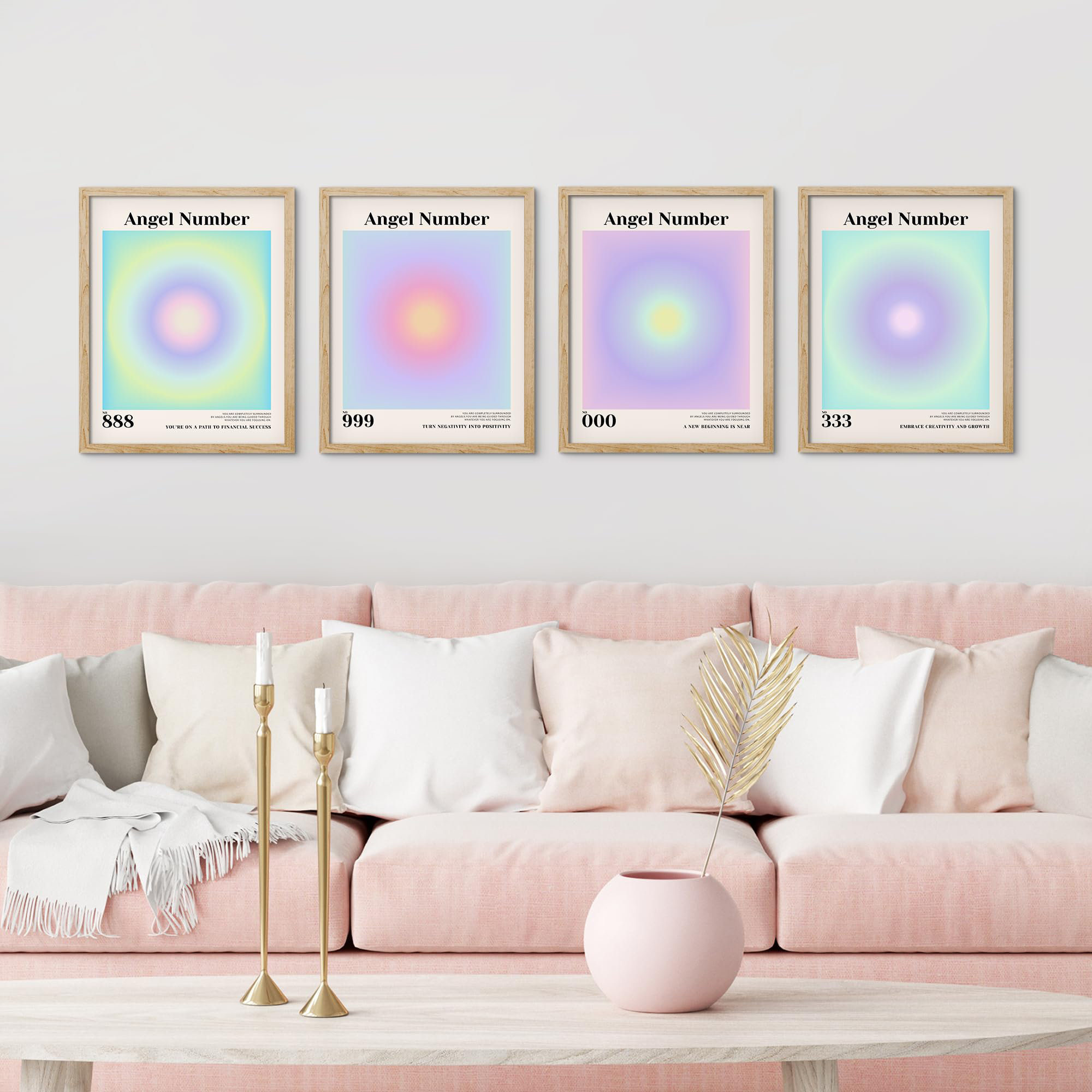 SIGNLEADER Angel Number Aperture Collages Shapes Patterns Framed On ...