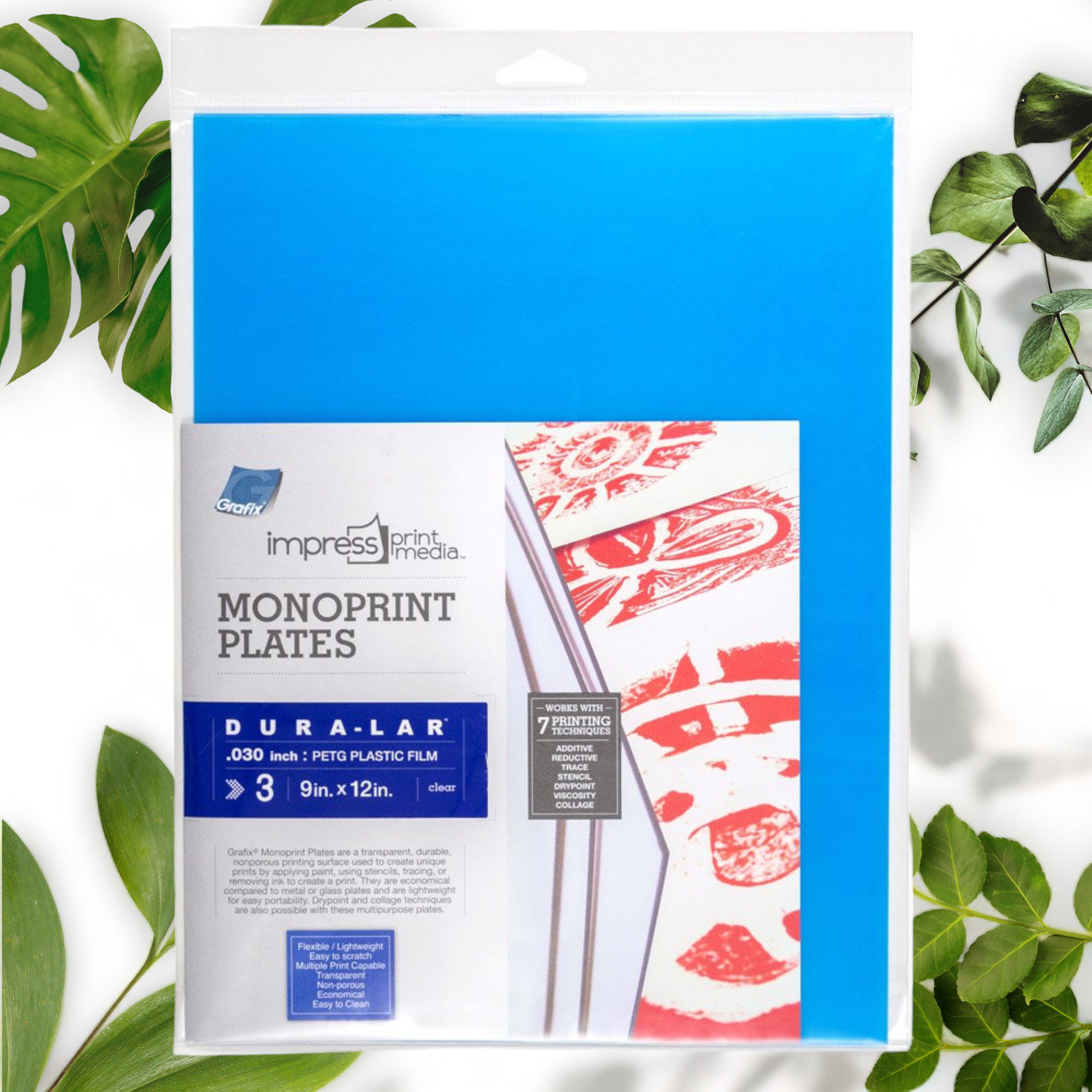 Pacific Funds 9 x 12 Polyester Monoprinting Plates Pack of 3 | Wayfair