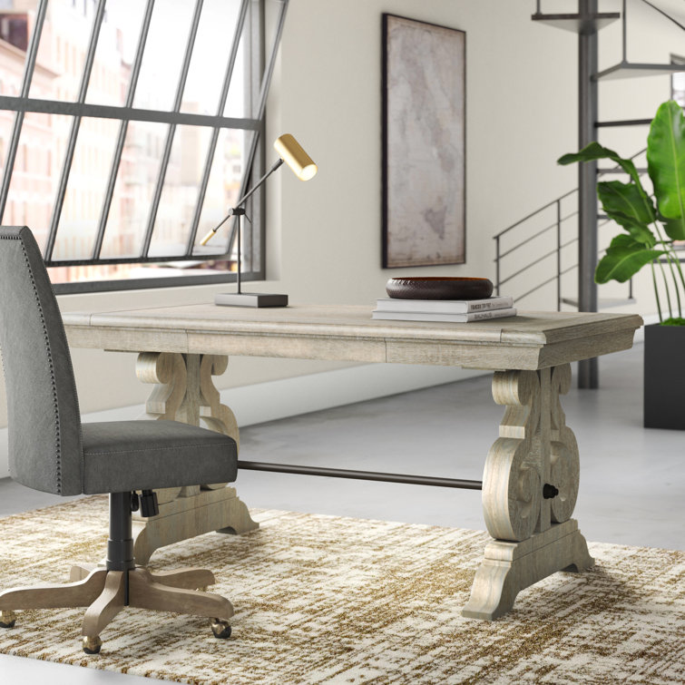 Greyleigh™ Bethel Solid Wood Configurable Rectangular Writing Desk ...