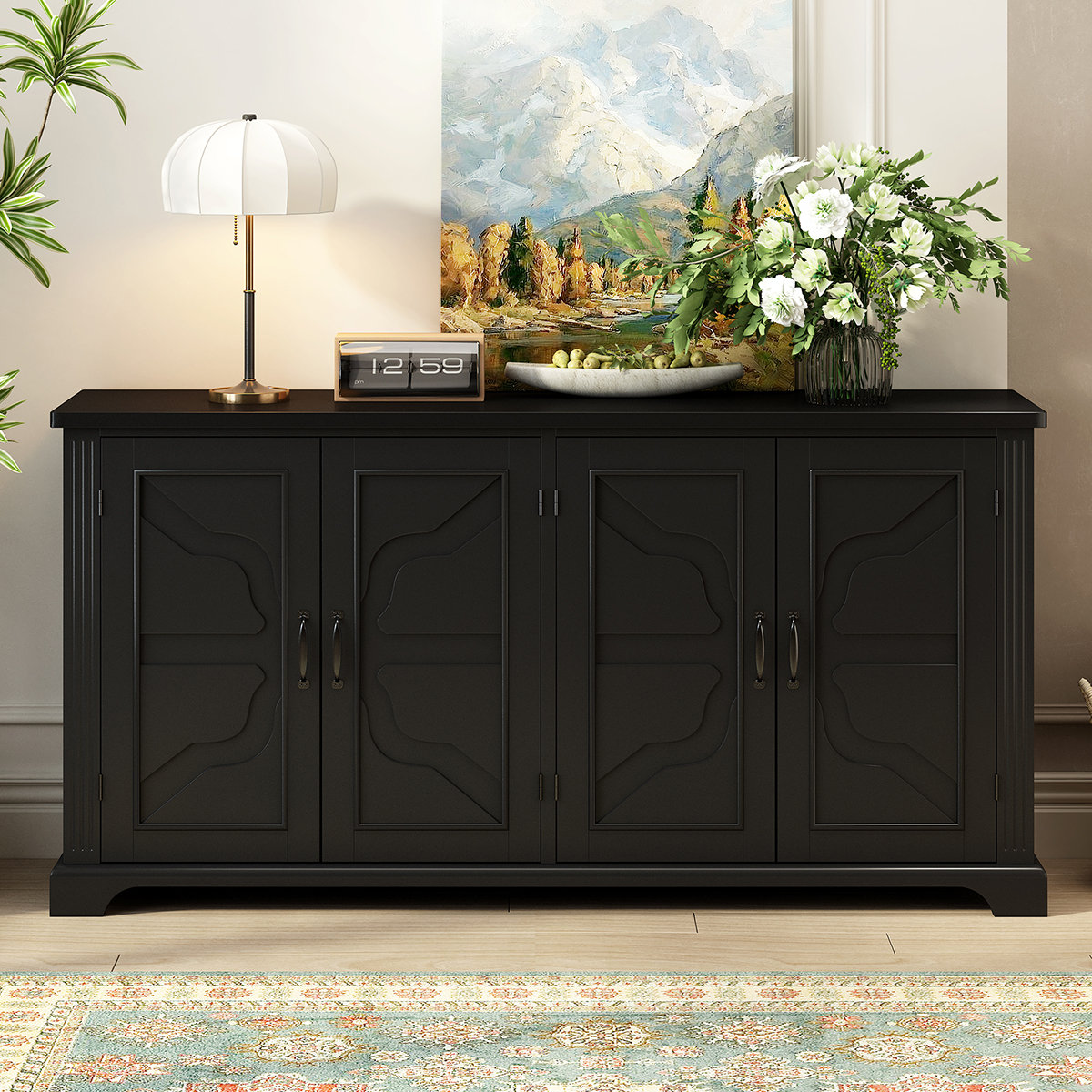 August Grove® Charming Wooden Sideboard with Multiple Features for ...