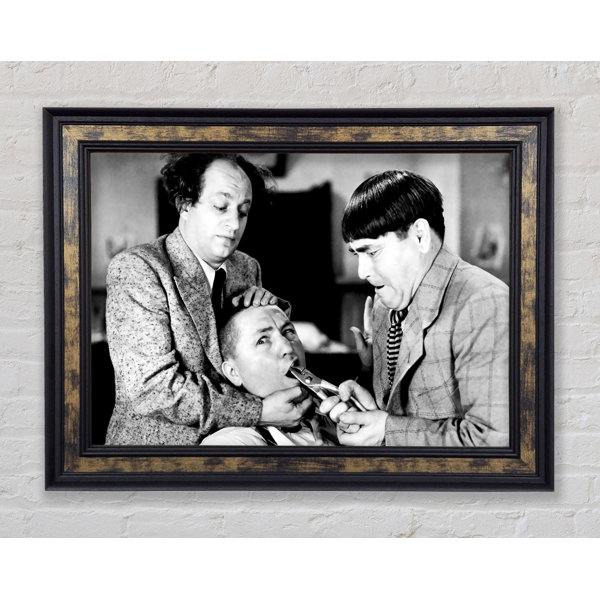 Bright Star The Three Stooges Tooth Pull - Single Picture Frame Print ...