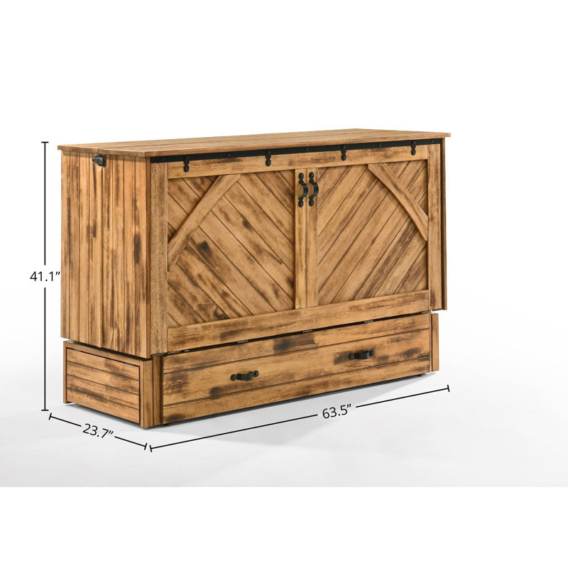 Night & Day Furniture Ranchero Solid Wood Murphy Bed | Wayfair