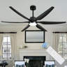 Wrought Studio™ 66" Wood Ceiling Fans with Lights Remote Control ...