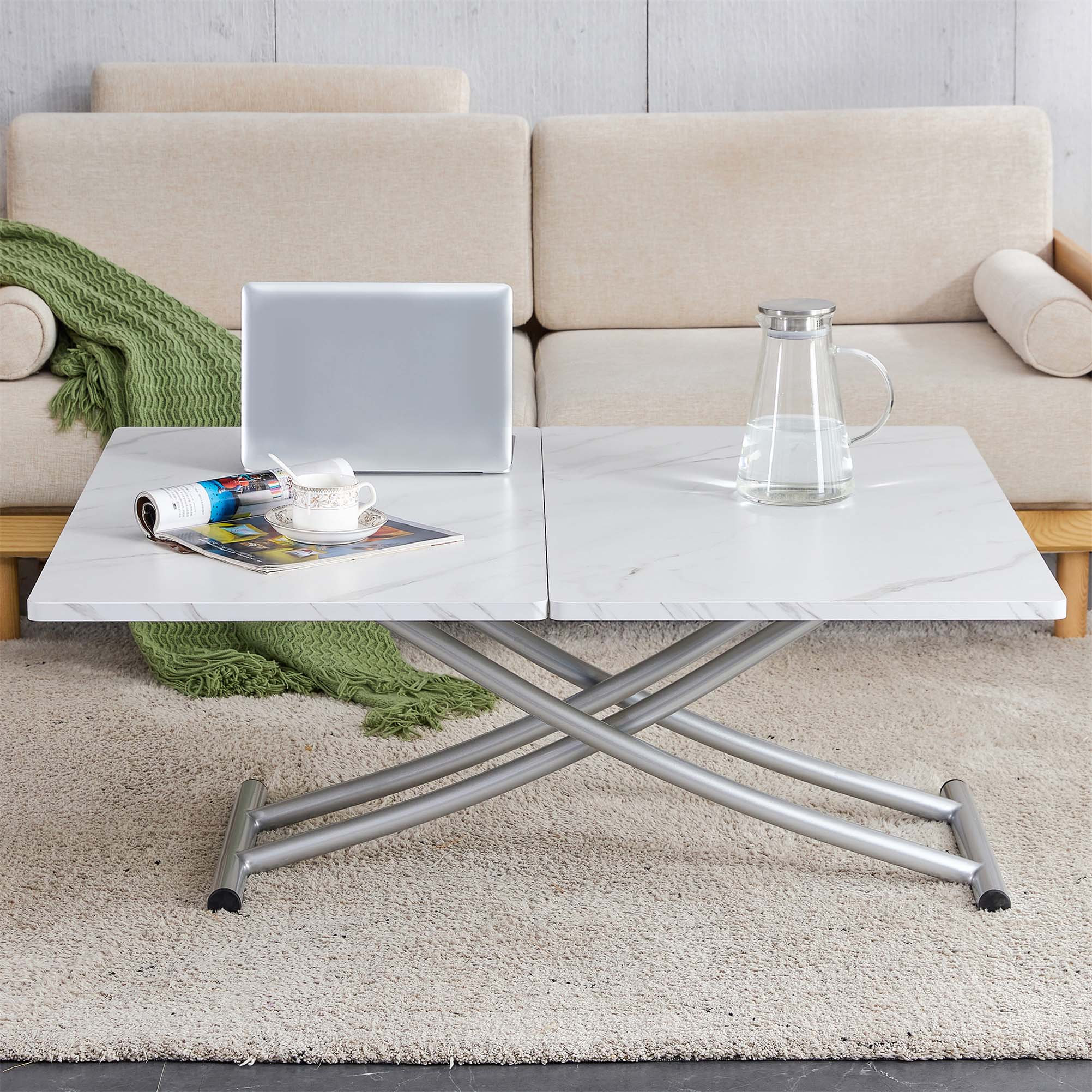 Ivy Bronx Birender Modern Minimalist Multifunctional Lift Table | Wayfair